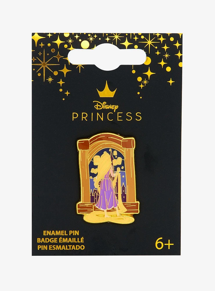 Disney Loungefly Disney Tangled Rapunzel Window Enamel Pin — BoxLunch ...