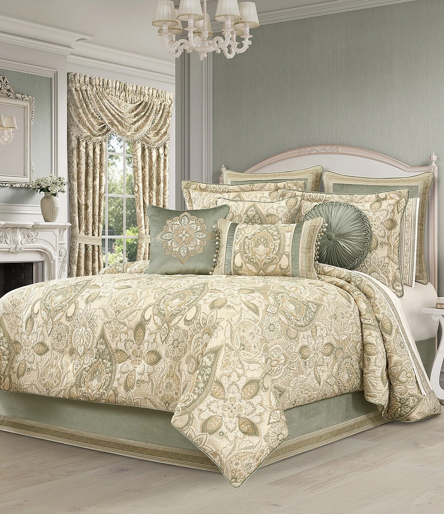 J. Queen New York Meredith Woven Medallion Border Design Reversible ...