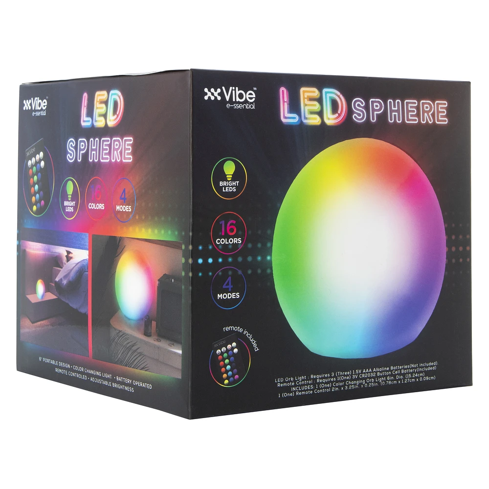 Five Below LED color change sphere light with remote 6in at Hamilton ...