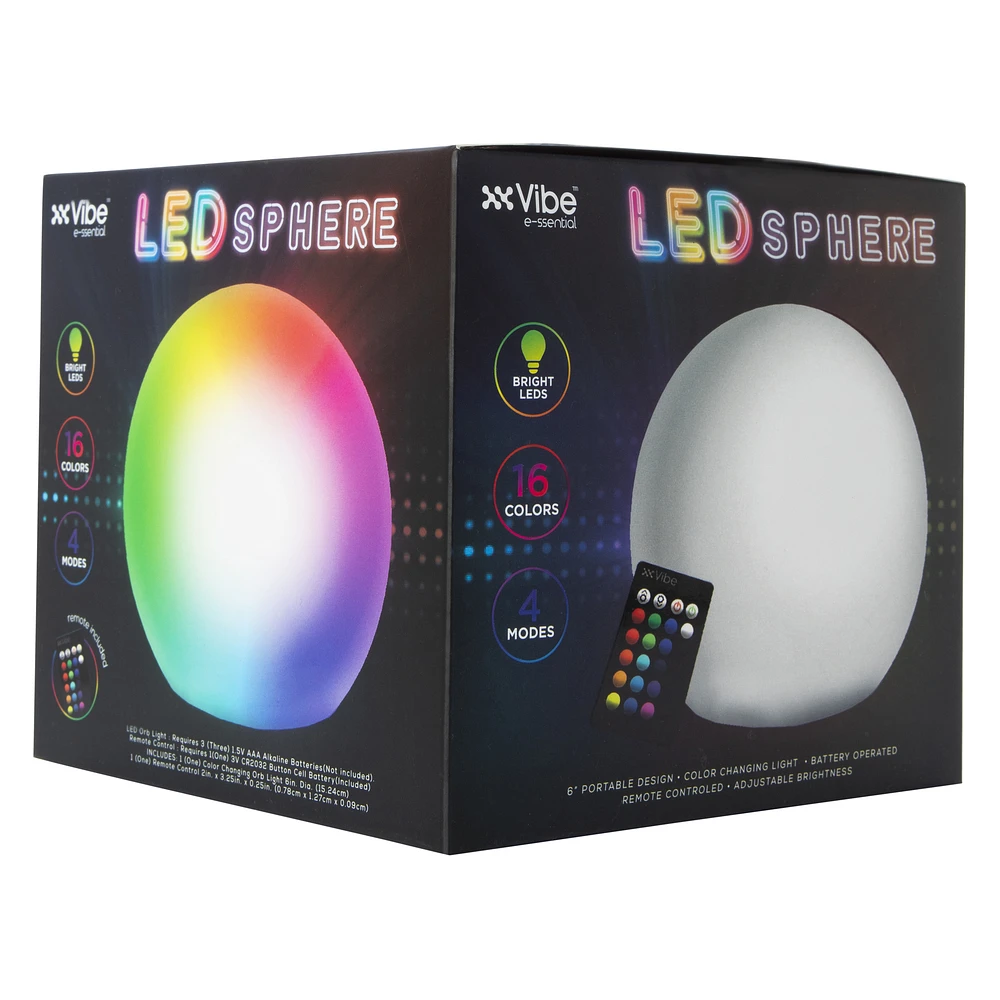 Five Below LED color change sphere light with remote 6in at Hamilton ...