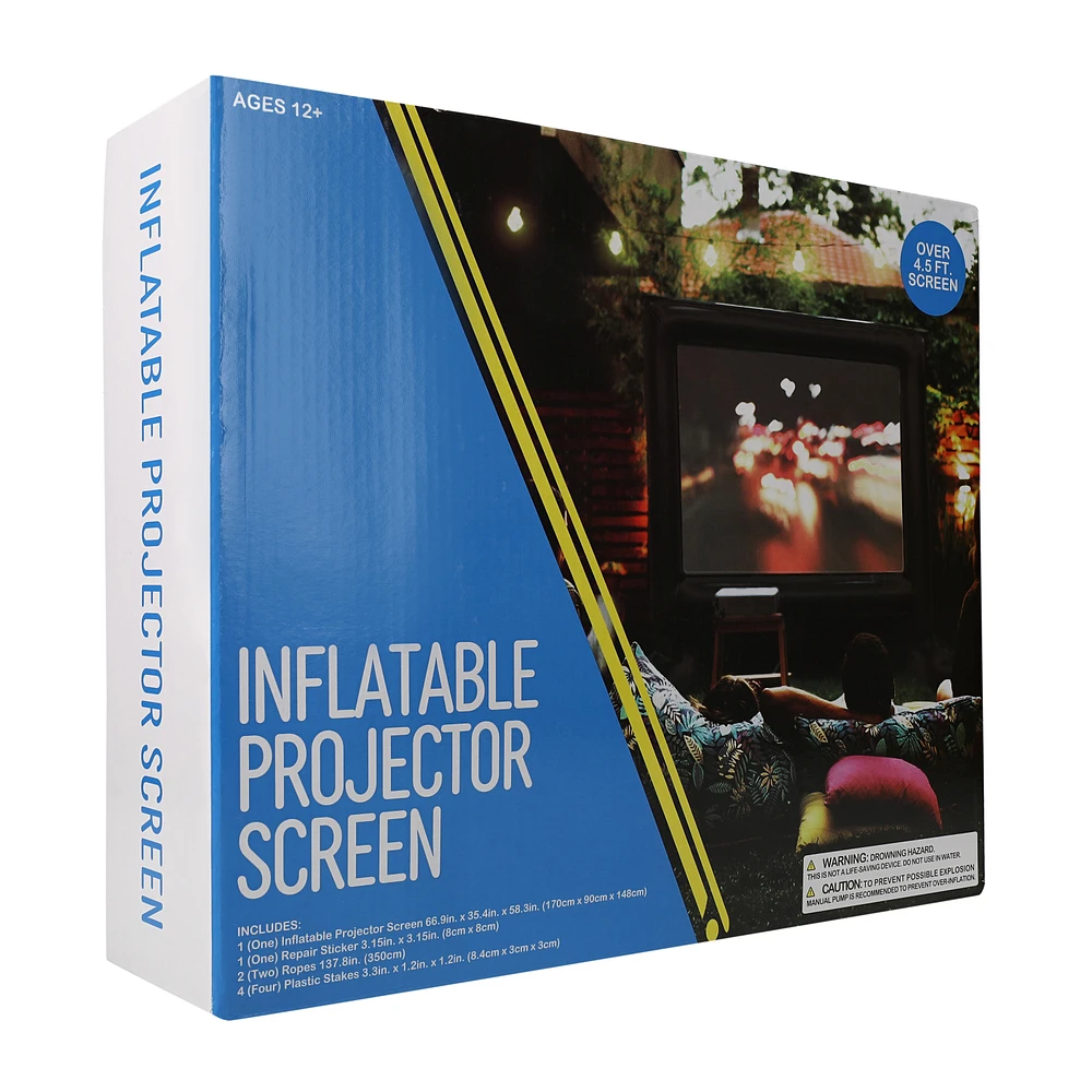 Five Below Inflatable Projector Screen 66.9in x 58.3in at Hamilton ...