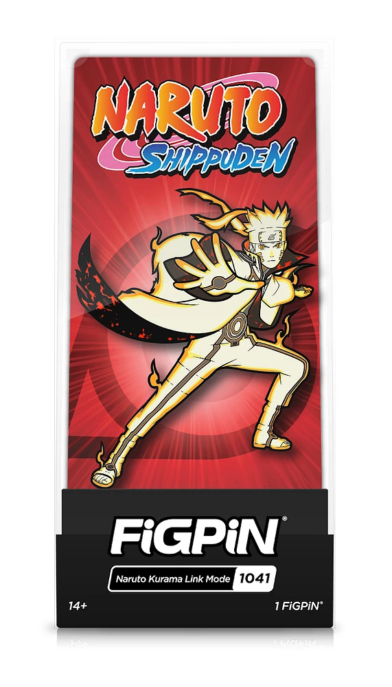 FiGPiN Naruto Shippuden Naruto Kurama Link Mode Collectible Enamel Pin ...