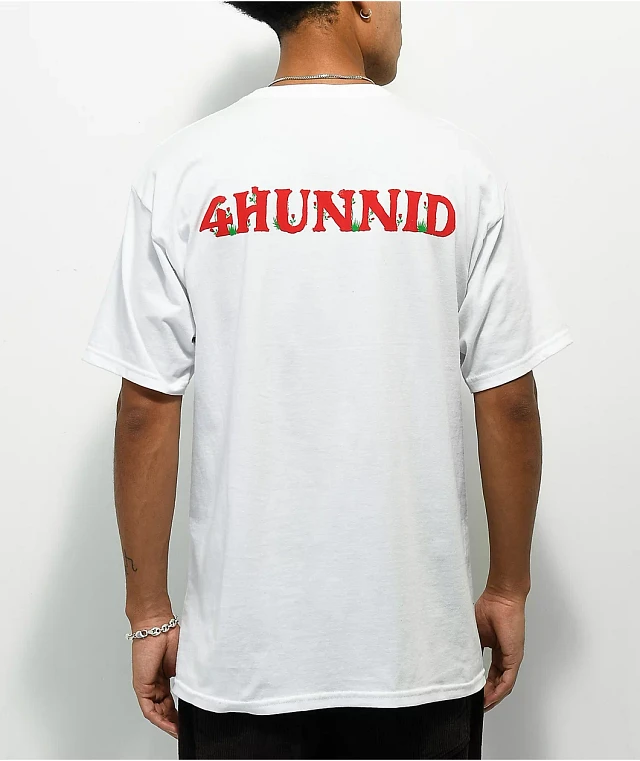 4Hunnid Roses Logo White T-Shirt at Mall of America® in Bloomington, MN
