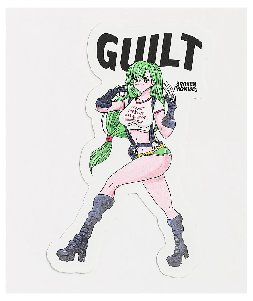 Broken Promises Guilt Fighter Anime Sticker at Hamilton Place in ...