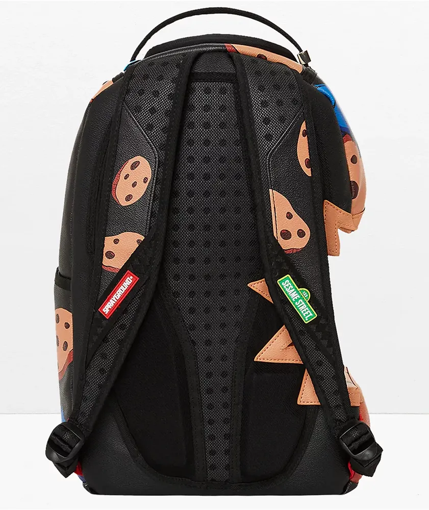 Sprayground x Sesame Street Cookie Monster Shark Bite Backpack at Mall ...