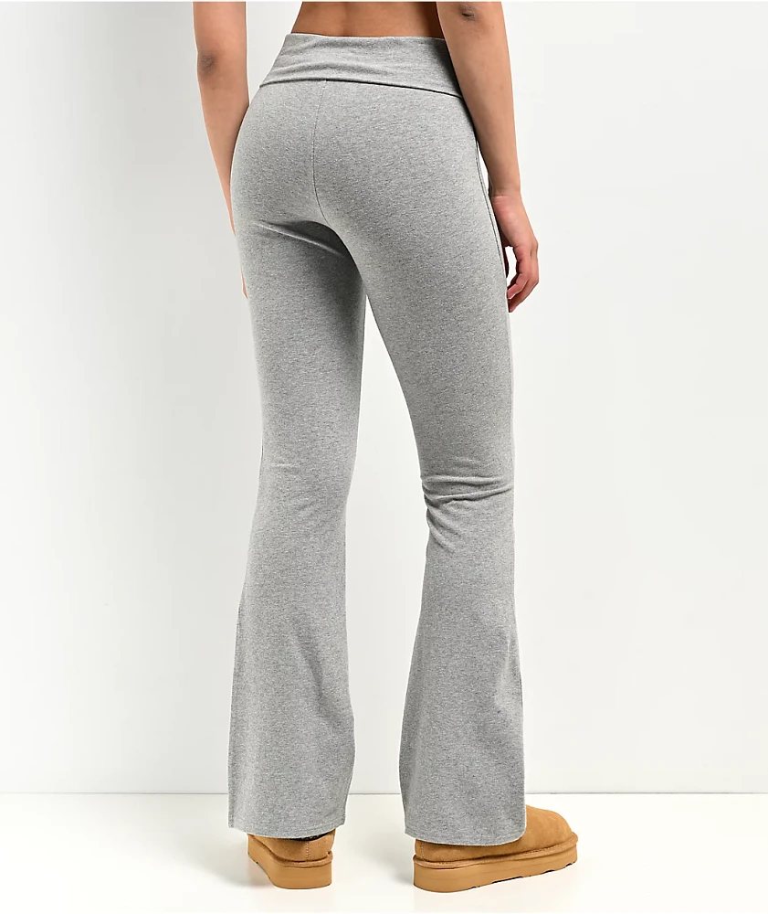 Zine Julia Grey Foldover Flare Pants at Hamilton Place in Chattanooga, TN