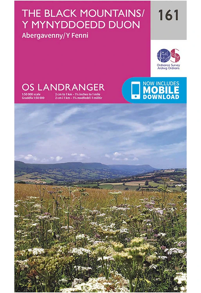 Ordnance Survey The Black Mountains/Y Mynyddoedd Duon - Landranger 161 Map | King's Cross
